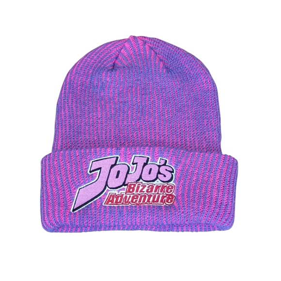 Accessories | Jojos Bizarre Adventure Anime Logo Knit Cuff Purple ...